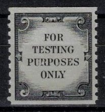USA - Test Stamps - Scott TD107a MNH (J) (SP) | United States, Back of ...