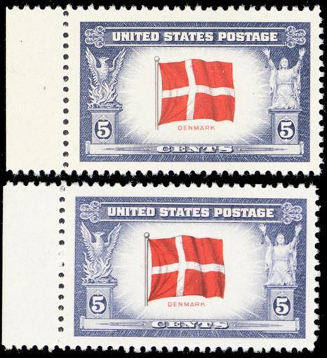 920a VF NH Red Over Black Reverse Printing Error With Normal -- Stuart ...