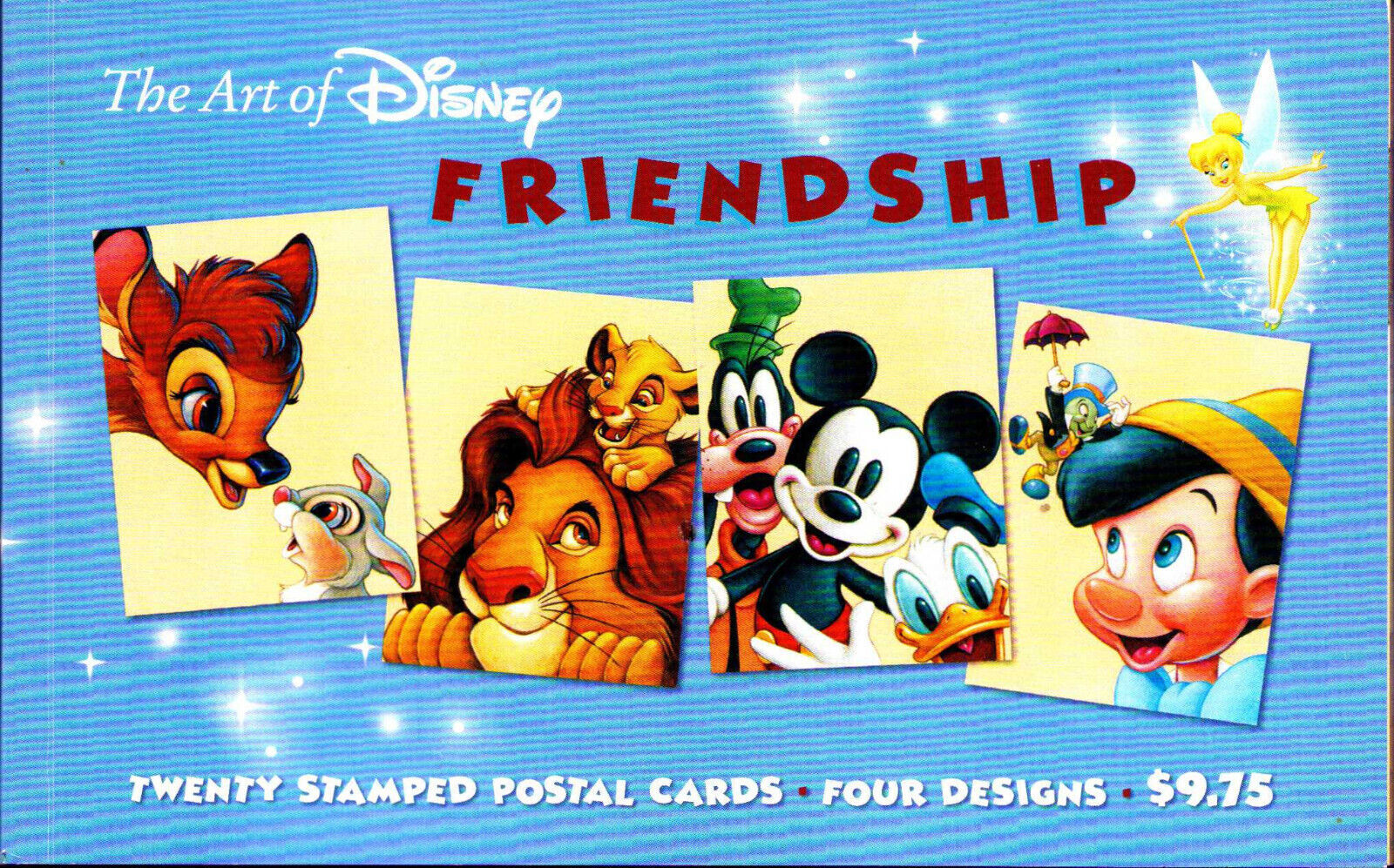 # UX 407-410 Art of Disney Friendship 20 Stamped Postal Cards 4 Designs ...