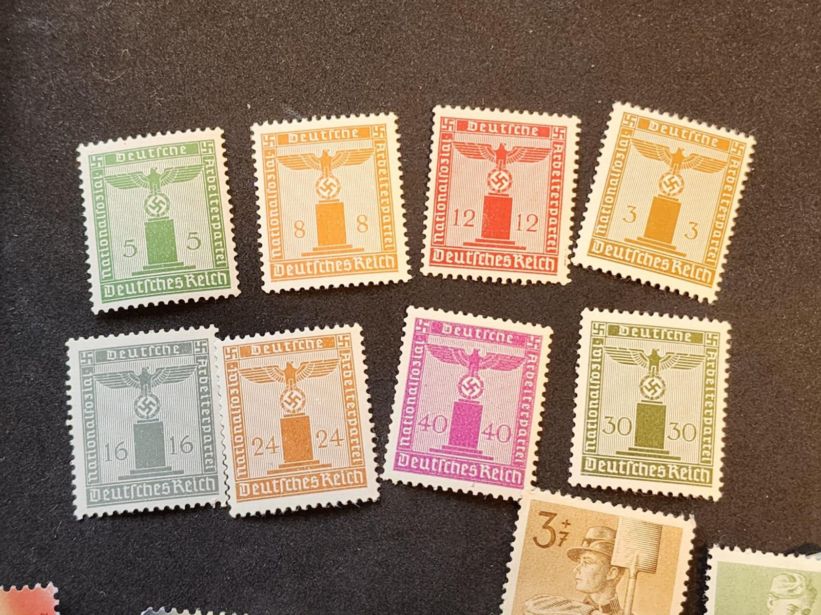 WW2 WWII German Third Reich NSDAP Nazi War Military stamps Hitler ...