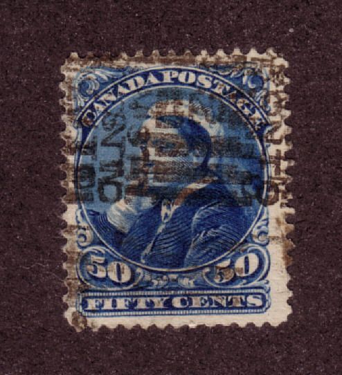 Canada - SC#47 Used - 50 cent Queen Victoria Small Queen issue (2 ...