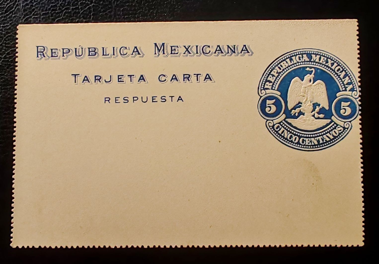 Mexican postcard (entire postal item) from the early 20th century ...