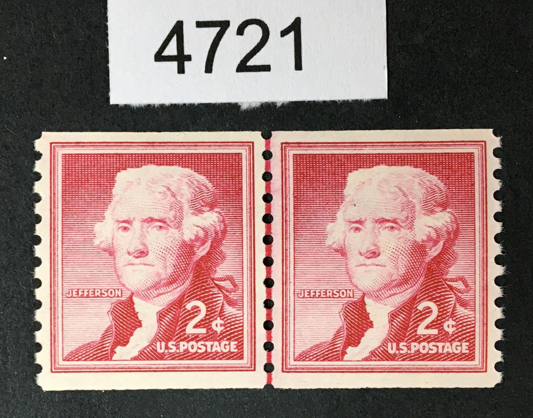 US Stamps # 1055 Line Pair Mint OG NH CAT. $ LOT #4721 | United States ...