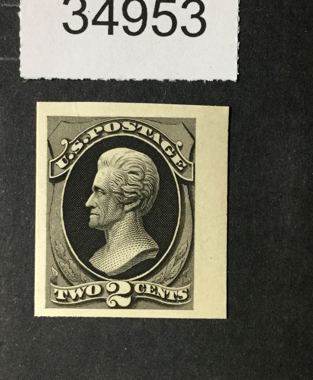 US Stamps #157Tc4A Trial Color Proof LOT #34953 | United States, Back ...