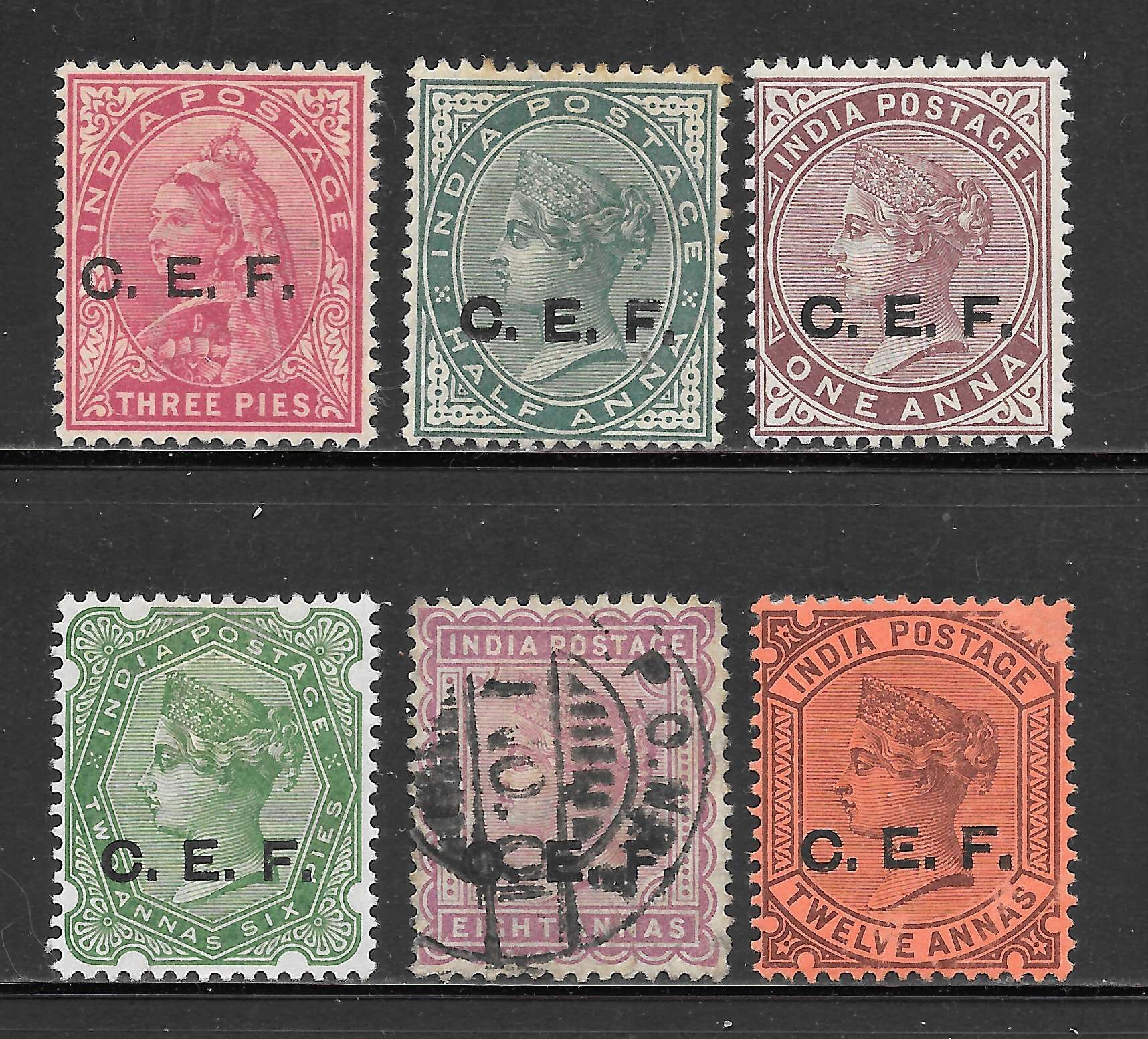 India-China Expeditionary Force Scott M1-M3,M5,M8-M9 Unused/Used H ...