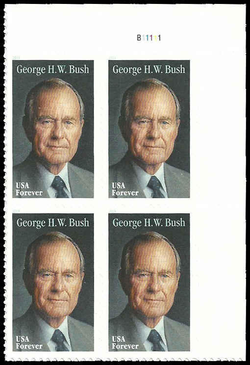 PCBstamps US #5393 PB $2.20(4x{55c}) George H W Bush, MNH, (PB-2 ...