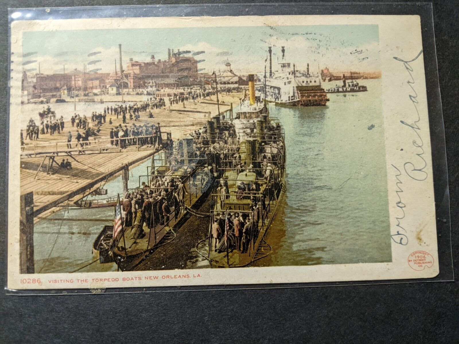 TORPEDO BOATS USS Porter TB-6 and USS Du Pont TB-7 Naval Postcard 1907 ...