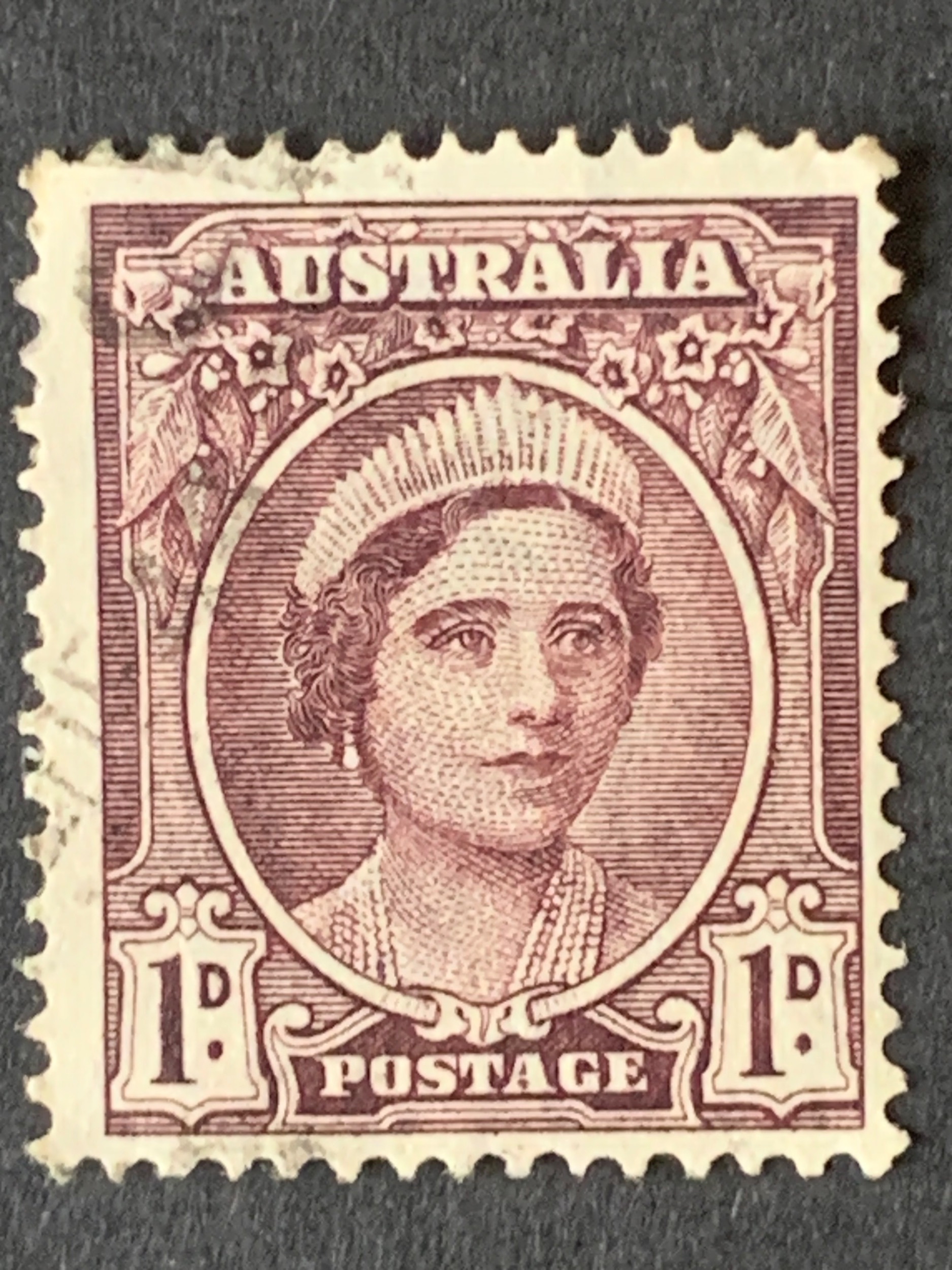 Brown nice postage stamp , black cancelled postage used, refno:5015 ...