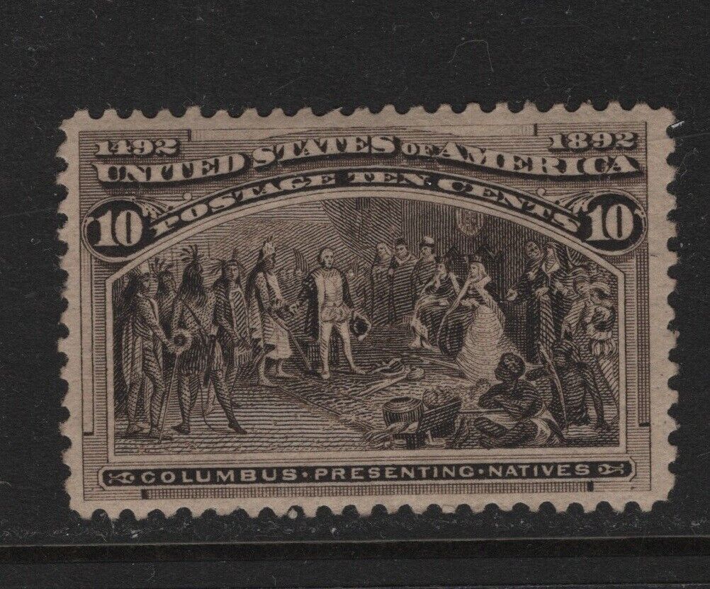 237 VF mint original gum lightly hinged with nice color cv $ 100 ! see ...