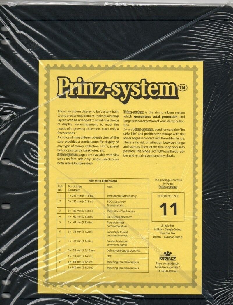 Prinz System double sided standard punching stock pages per 10 choice ...
