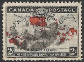 CANADA 1898 2c World Map, Sc 85 Used VF, light cancel | Canada, General ...