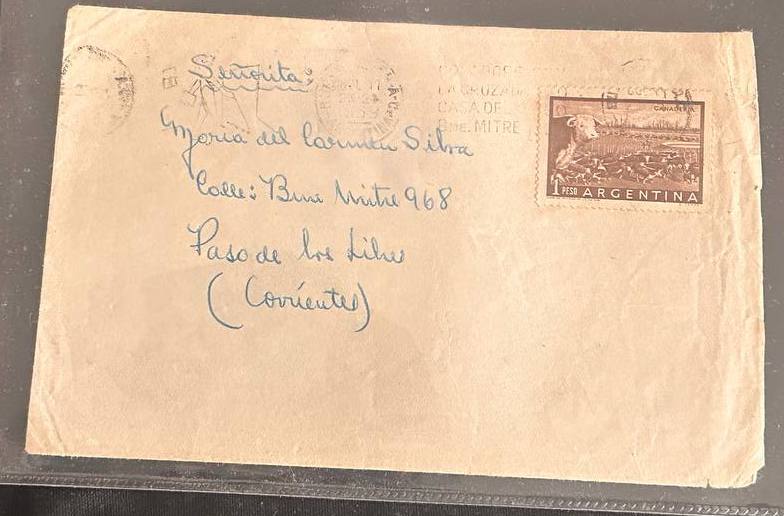 CM) 1958. Argentina. Cattle Raising. Internal Mail. XF | Central ...