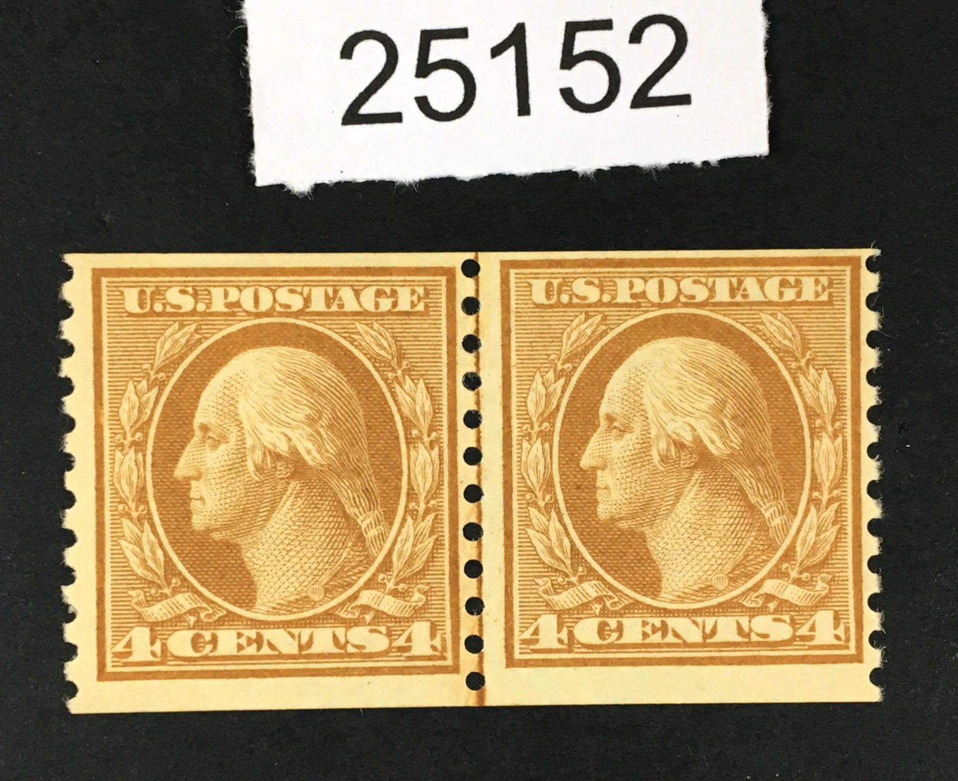US Stamps # 495 Coil Line Pair Mint OG LH $75 LOT #25152 | United ...
