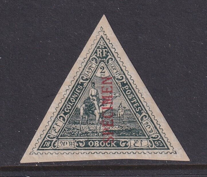 Obock, Scott 44AS (Yvert 45a), MHR, Specimen Overprint | Europe ...