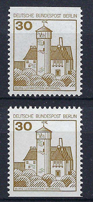 Germany Berlin Scott # 9N394 (2), mint nh, variation from booklet ...
