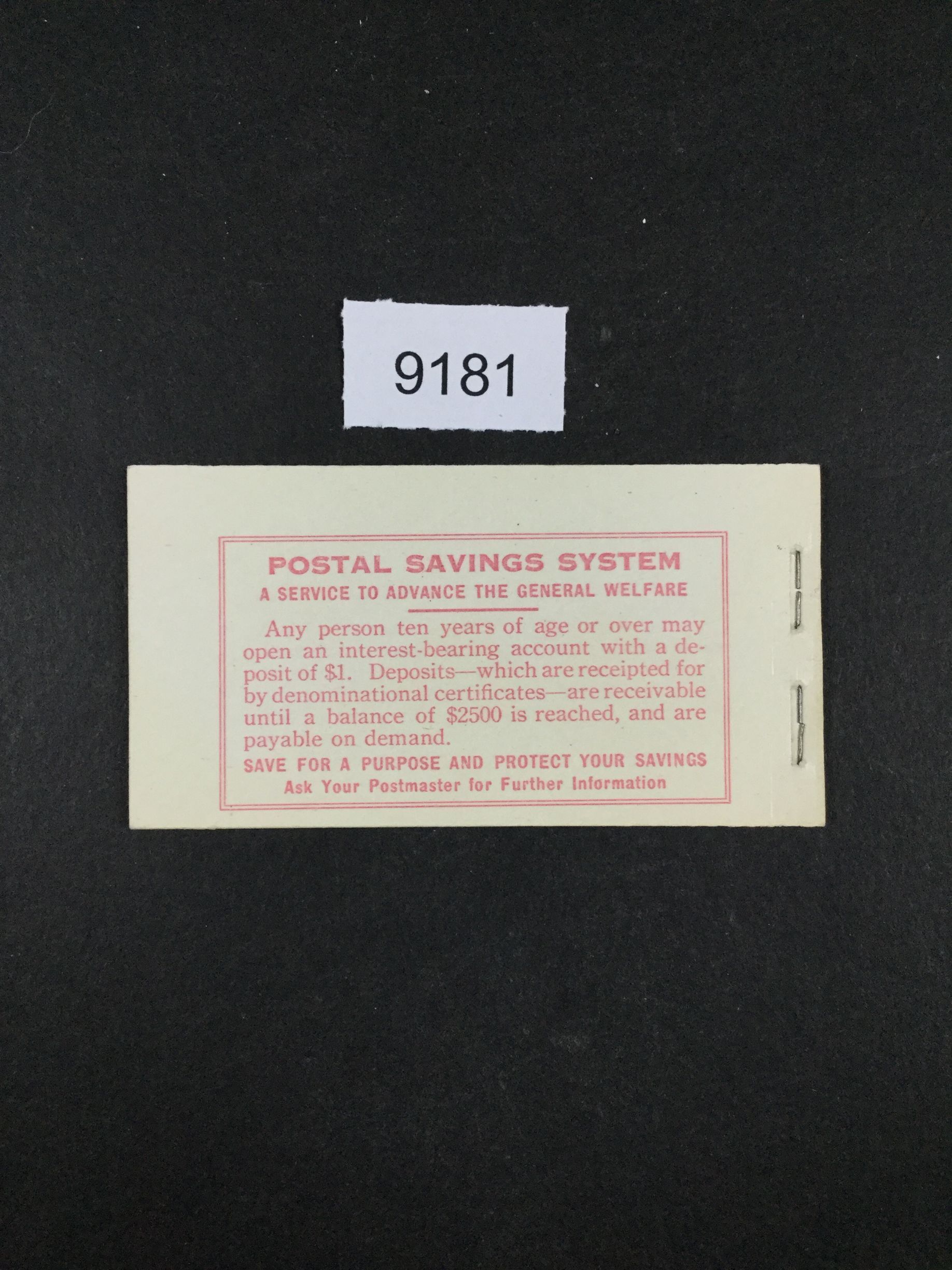 US Stamps # Bk93 Complete Unexploded Booklet $38 LOT #C 9181 | United ...