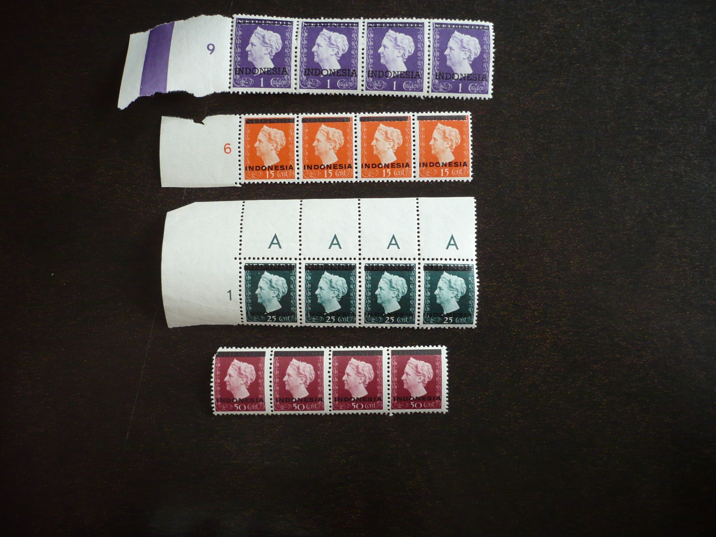 Stamps-Netherlands Indies-Scott#294,296,299,301-Mint Never Hinged ...
