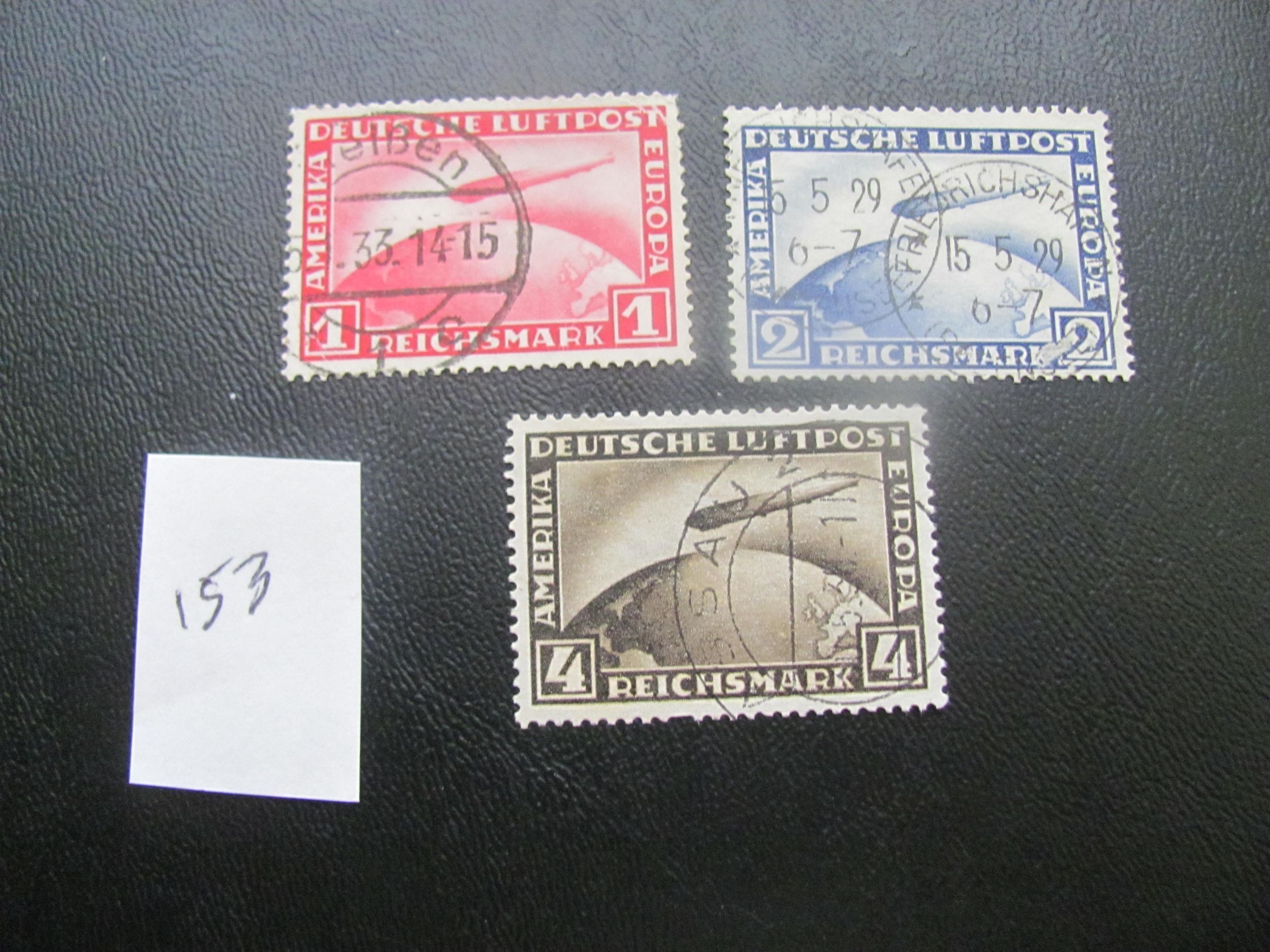 Germany 1928 Used SC C35-37 Zeppelin SET VF/XF 145 Euros (153) | Europe ...