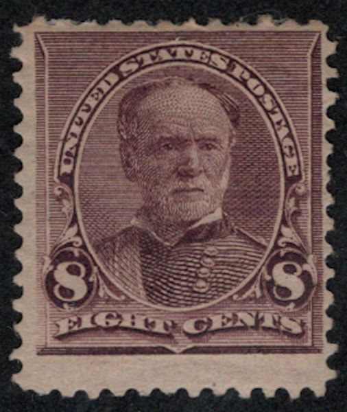 US #225 SCV $50.00 VF mint hinged, a super fresh stamp, wonderful color ...