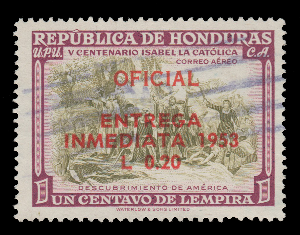 Honduras Special Delivery Stamp 1953. Scott: CE1. Used. | Central ...