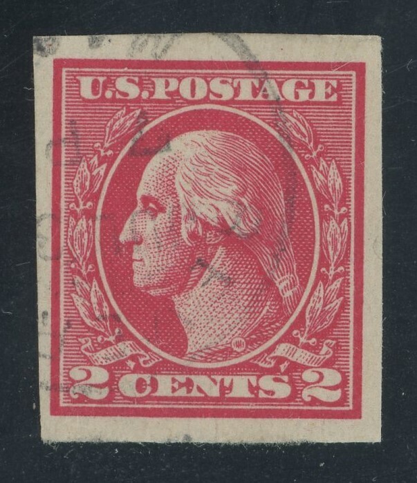 USA 533 - 2 cent Washington Offset imperf Type V- VF Used - Cat $150.00 ...