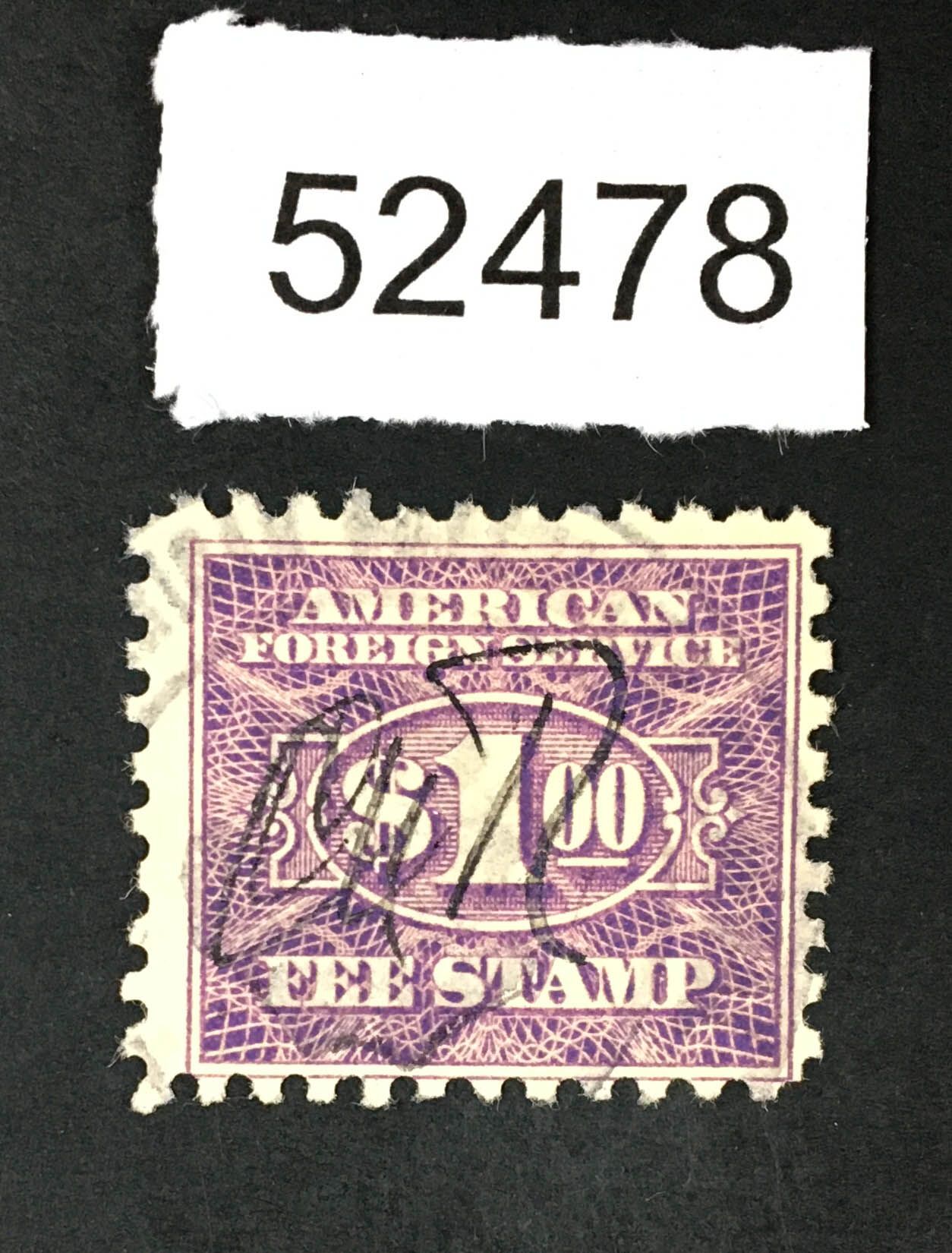 US Stamps # Rk27 Consular Service FEE Used $48 LOT #52478 | United ...
