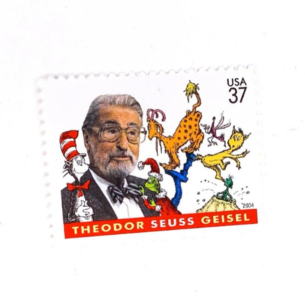 1 x Theodor Seuss Geisel 37 cent UNused US Postage Stamp - Cat In The ...