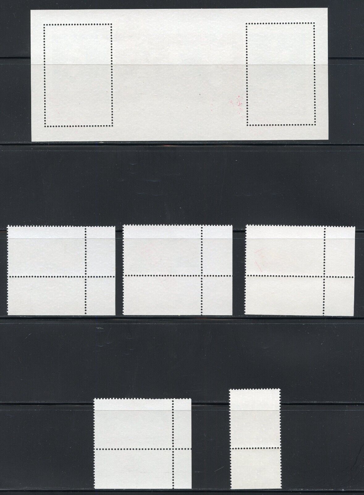 Israel London Souvenir Sheet & Five Tabs Specimen Overprints Mint NH ...