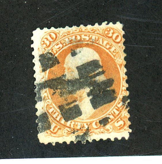 71 Used Fine SM Thin Cat $250 | United States, General Issue Stamp ...