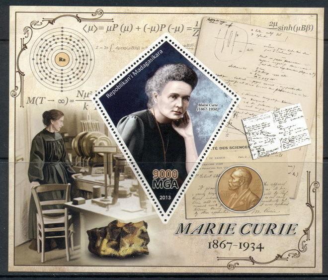 Chemistry Science Nobel Prize Marie Curie Madagascar MNH stamp set 3val ...