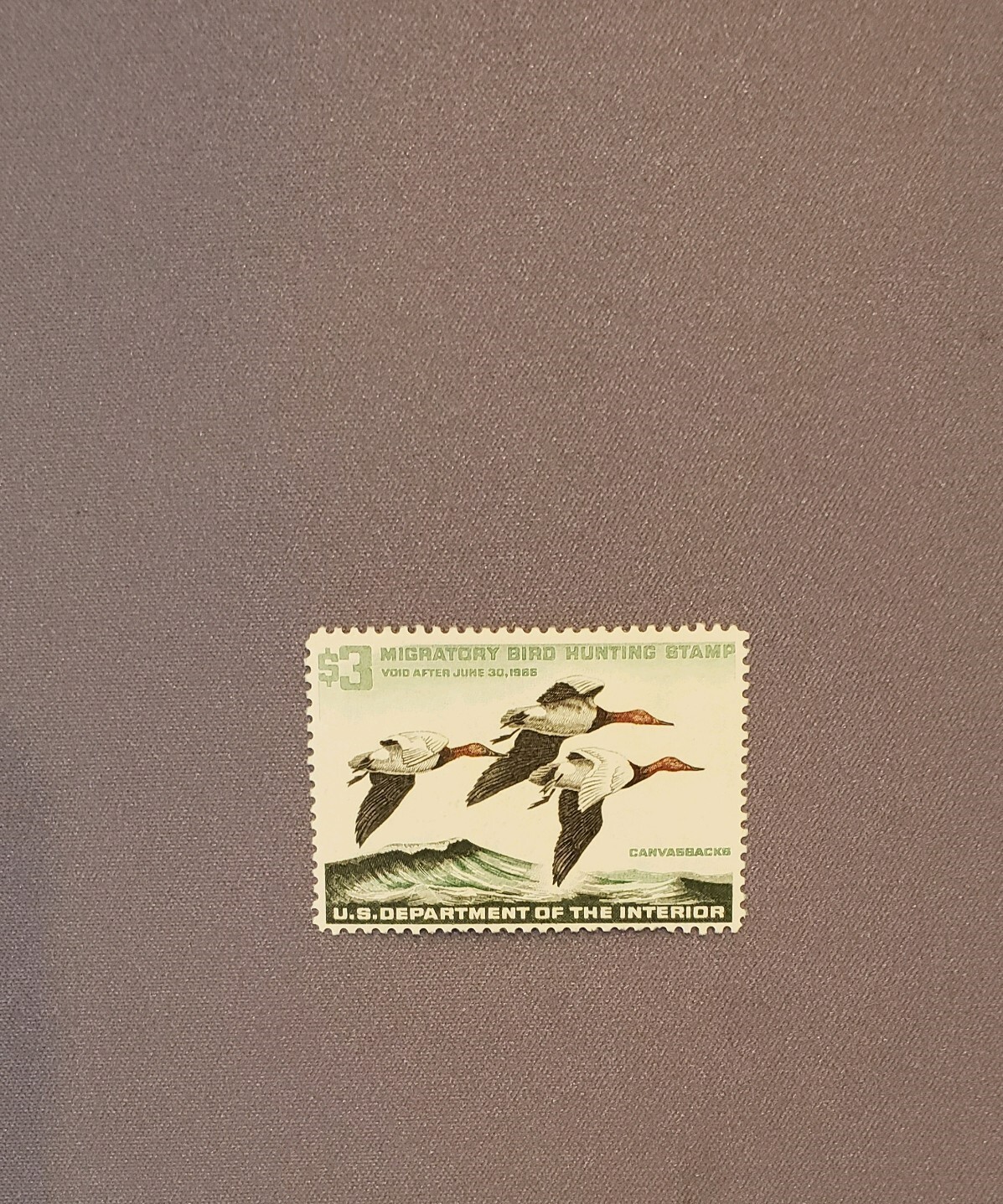 RW32, Canvasback, Mint OGNH, VF, CV $95.00 | United States, Duck Stamps ...