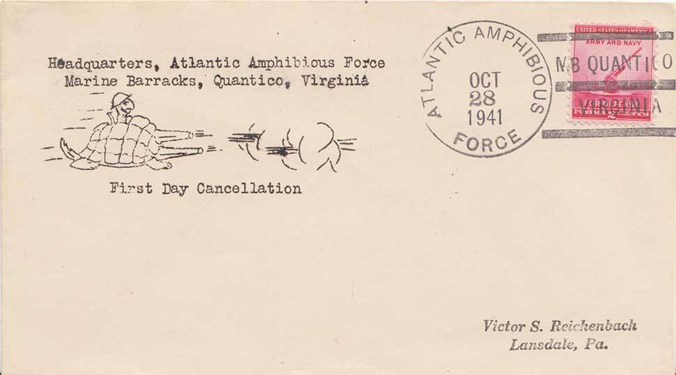 United States Marine Corps 2c Defense 1941 Atlantic Amphibious Force MB ...