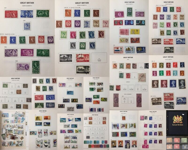Great Britain 1952/81 Davo Album M&U Starter Collection (Apx 450 ...
