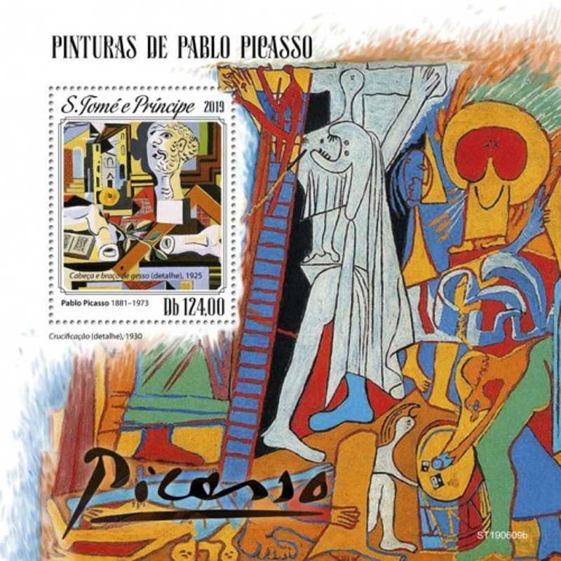 St Thomas - 2019 Artist Pablo Picasso - Stamp Souvenir Sheet ...