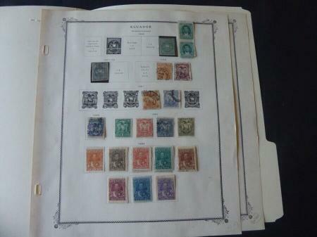 Ecuador 1865-1895 Stamp Collection on Scott Specialty Alb Pgs | Central ...