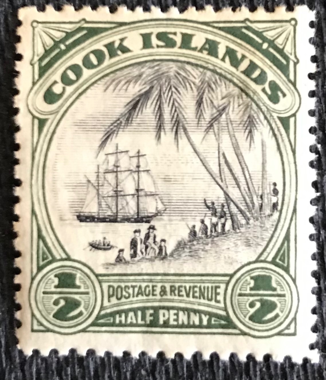 Cook Islands *MH* #91 Single Landing of Capt Cook SCV $1.20 | Australia ...