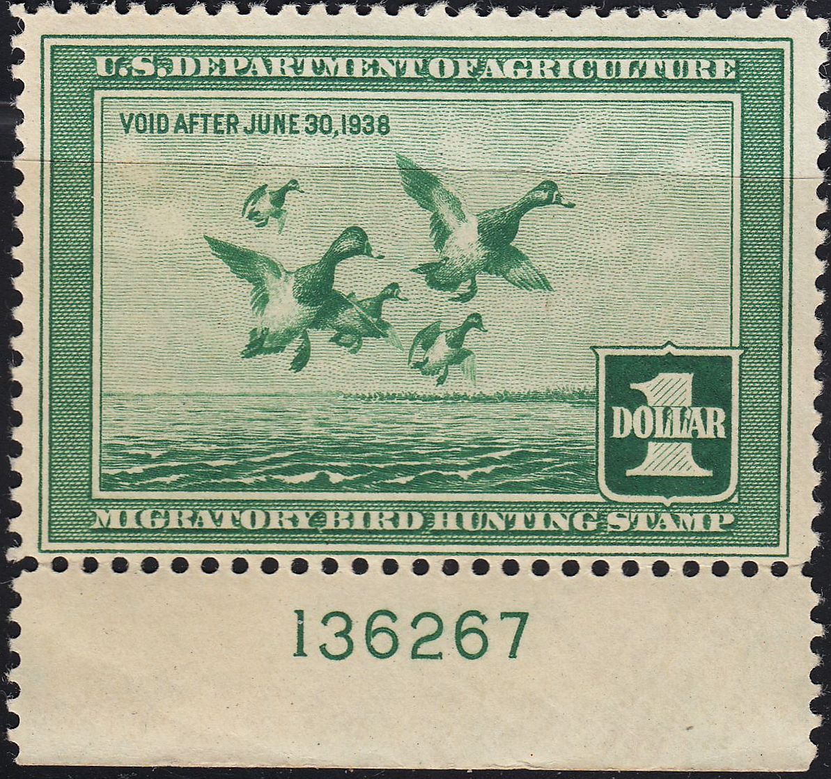 U.S. RW4 FVF NH PNS (112222) | United States, Duck Stamps - Federal ...