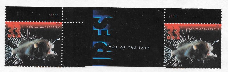 #3439 MNH 33¢ Deep Sea Creatures Gutter Plate Pair | United States ...