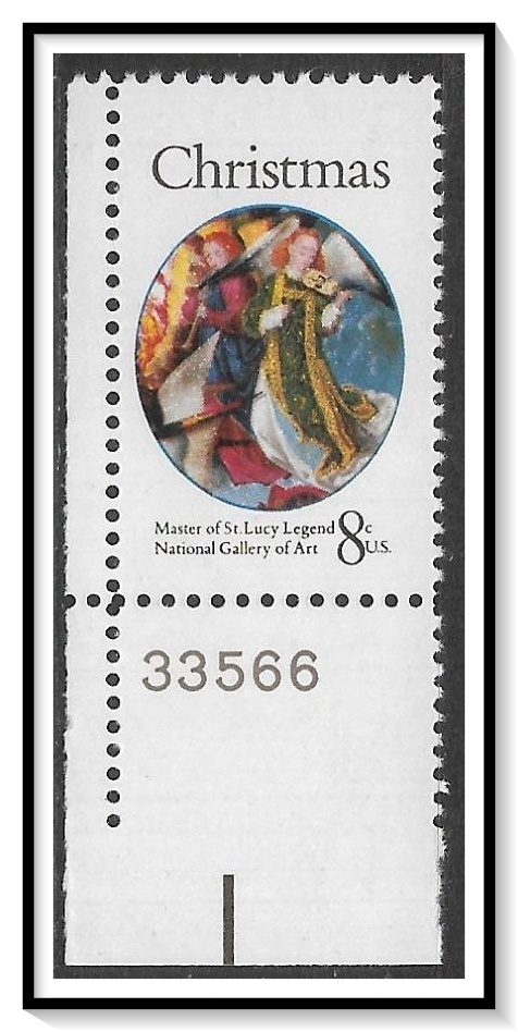 US #1471 Christmas Angels Plate # Single MNH | United States, General ...