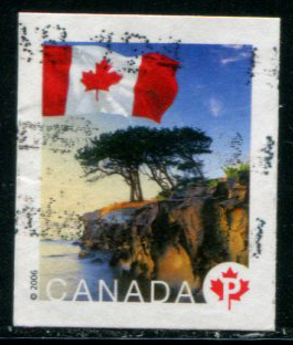 2190 Canada (51c) Flag over Coastline, used | Canada, General Issue ...