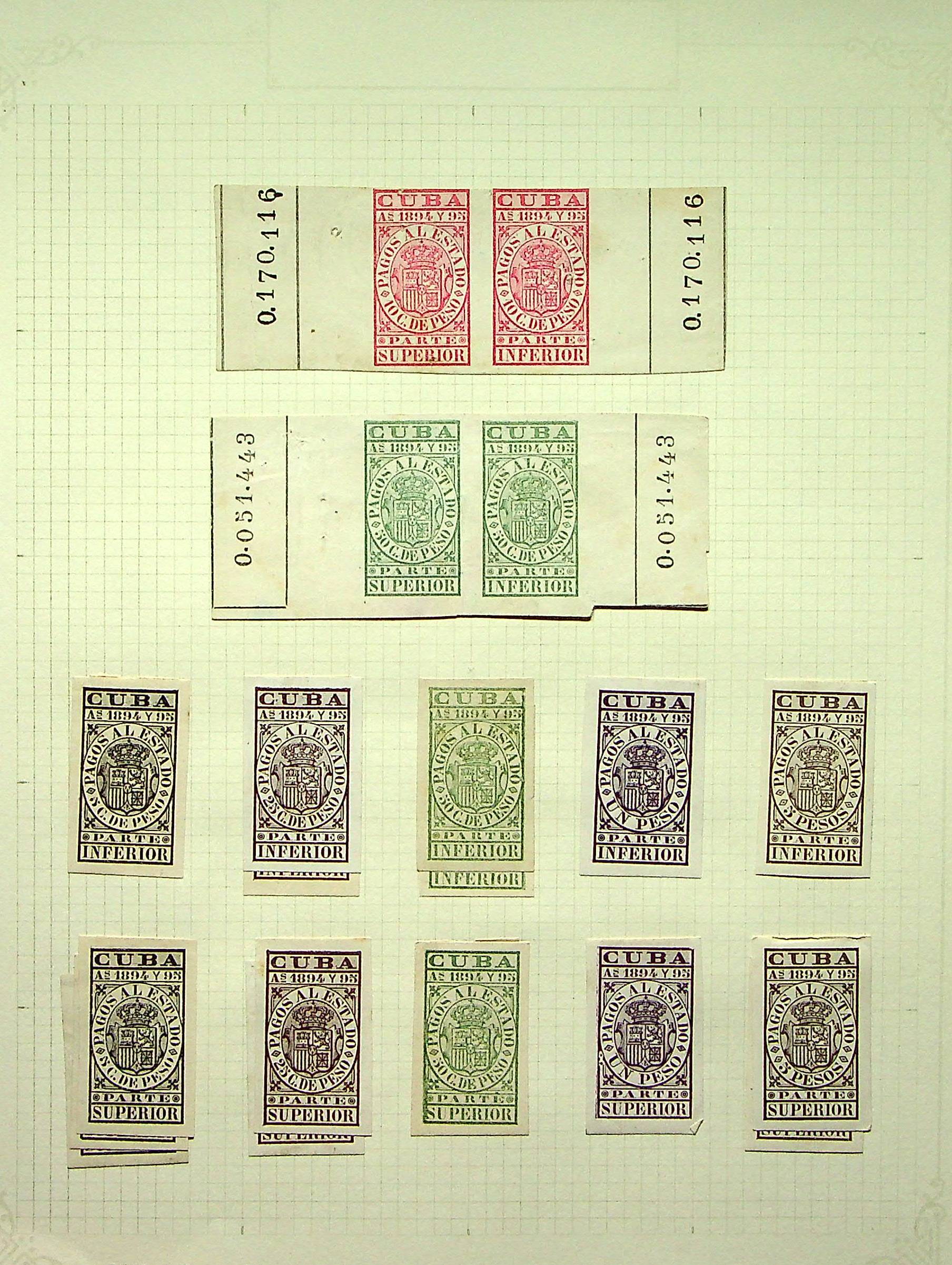 CUBA: Revenue Examples - Ex-Old Time Collection - 11 Sides Album Pages ...