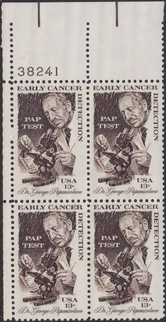1754 Early Cancer Detection Plate Block MNH | United States, General ...