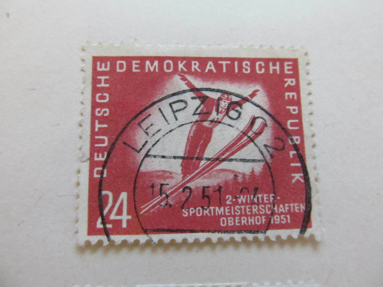 1950 DDR Germany Democratic Republic 24pf Fine Used Stamp A11P7F44 ...