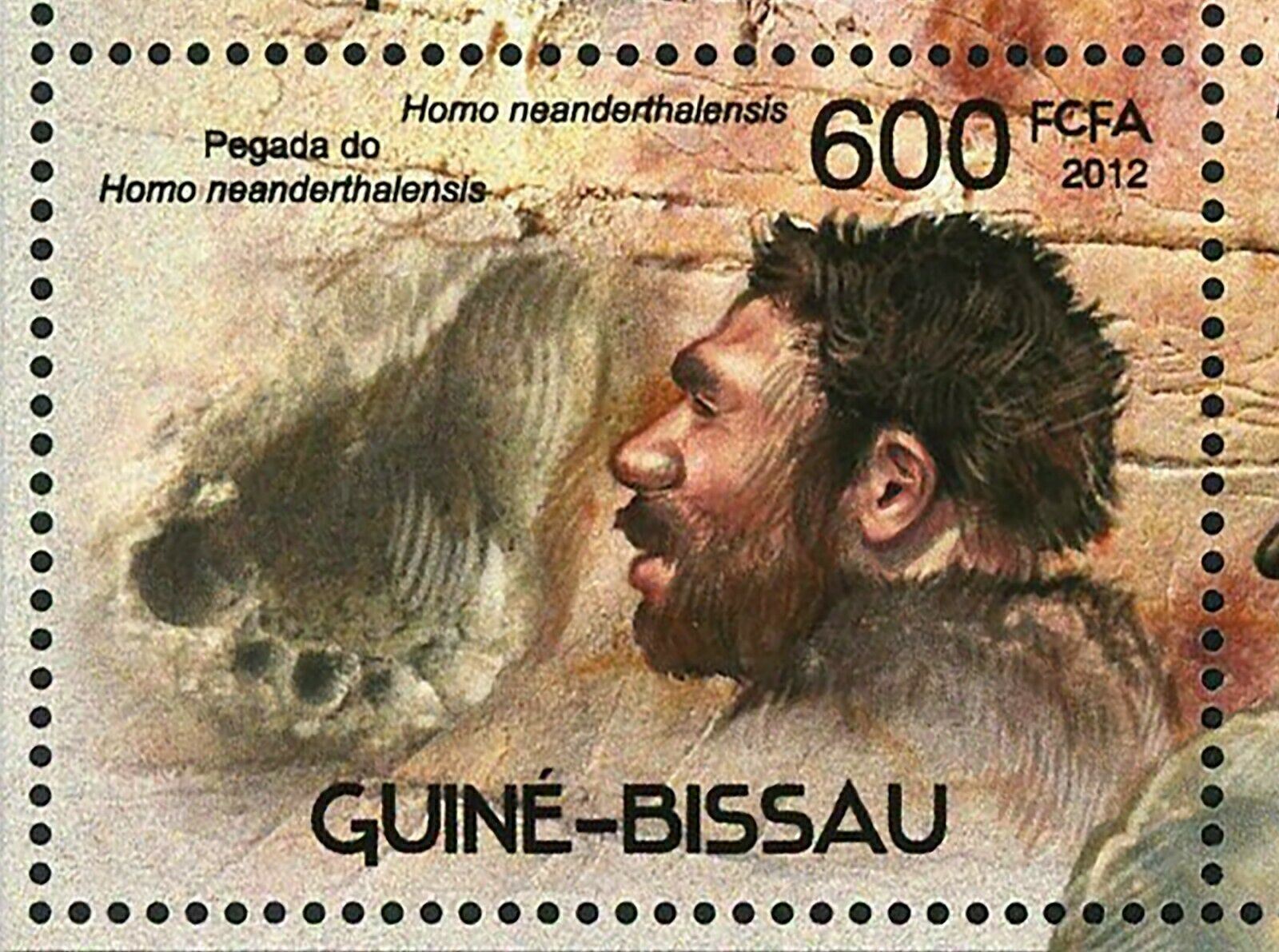 Prehistoric Humans Stamp Neanderthal Homo Erectus Fossil S/S MNH #5981 ...