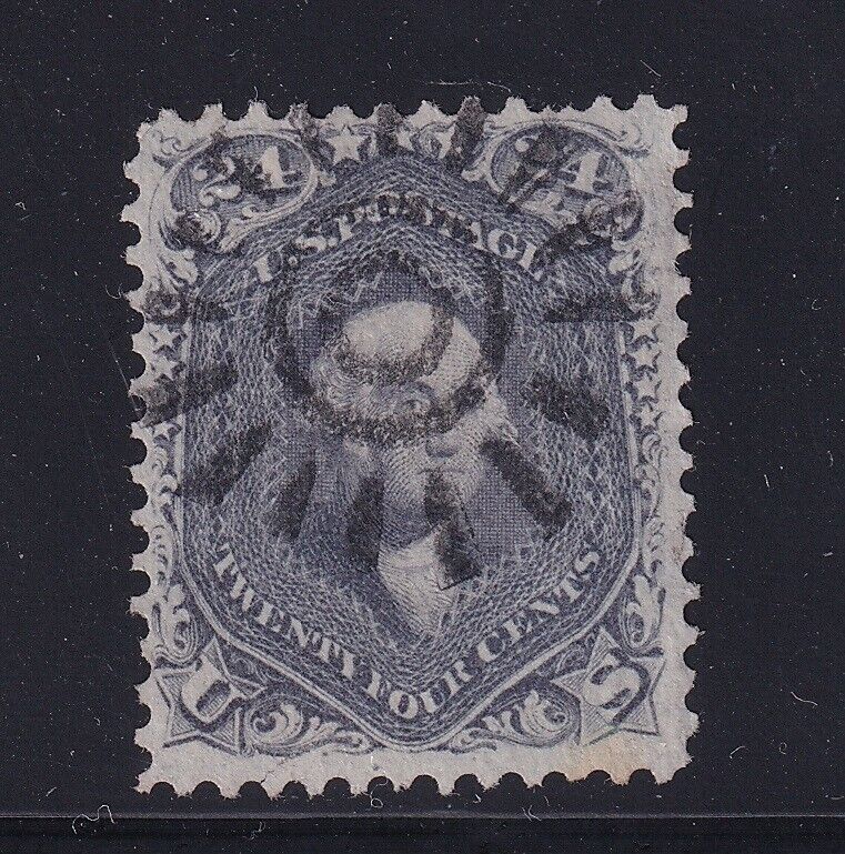 78 VF+ used Dark Lilac Fancy cogwheel cancel nice color cv $ 425 ! see ...
