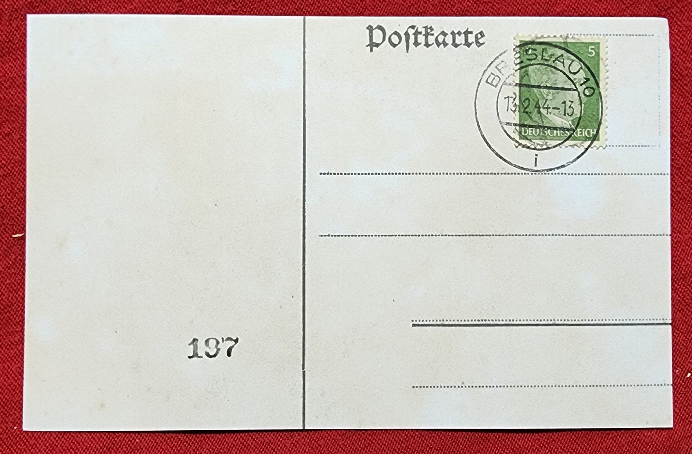 Nazi Germany Third Reich concentration camp Jewish inmate postcard WWII ...