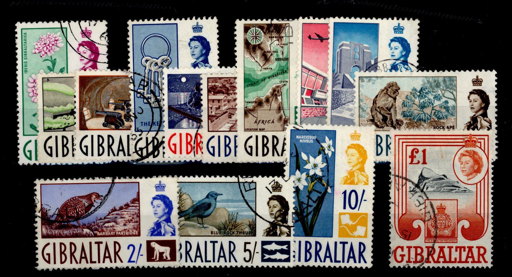 Gibraltar #147-160 Single (Complete Set) | Europe - Gibraltar, General ...