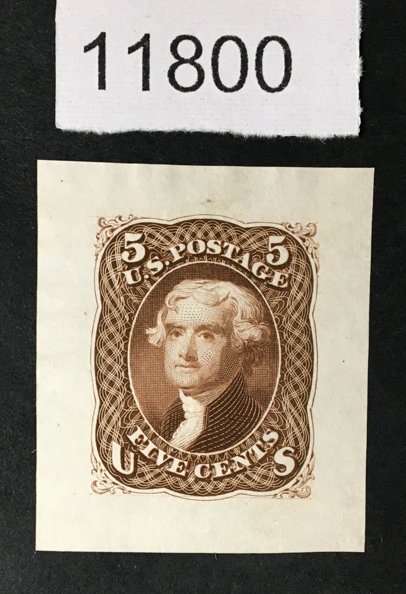 US Stamps # 76p2 Plate Proof $225 LOT #11800 | United States, Back of ...