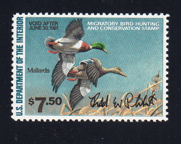 RW47 FEDERAL DUCK STAMP 1980 MNH XF ARTIST SIGNED / HipStamp