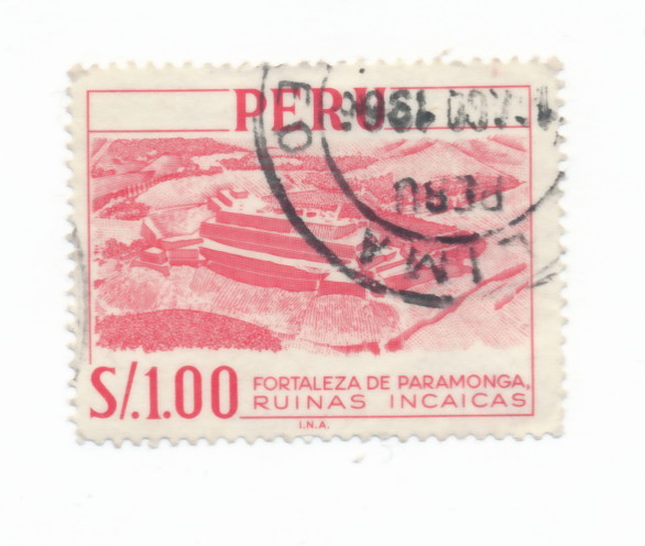 Peru 1962 Scott 488 used - 1s, Paramonga, Inca Fortress | Central ...